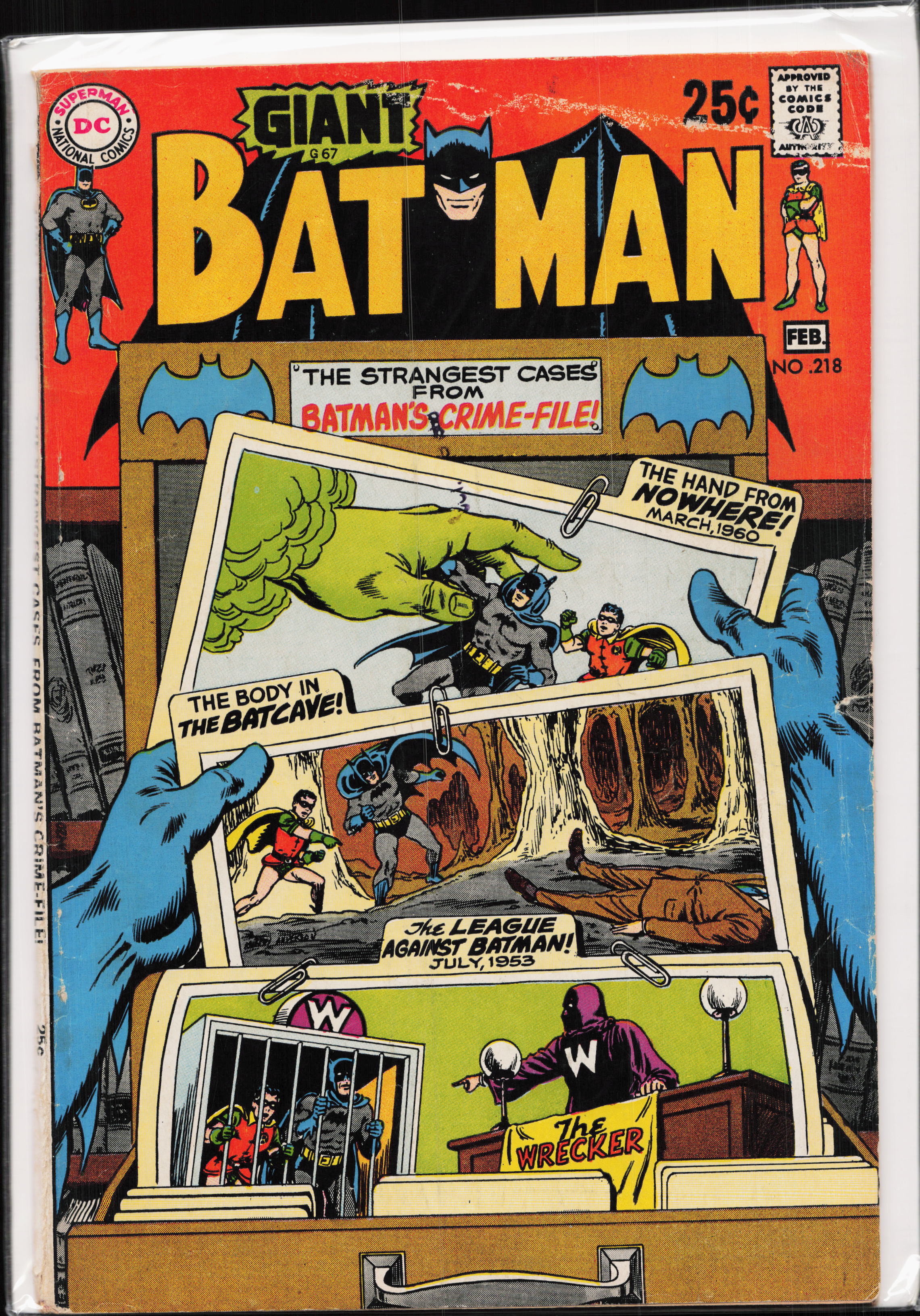 Batman #218 (1970) Batman | Comic Books - Bronze Age, DC Comics, Batman ...