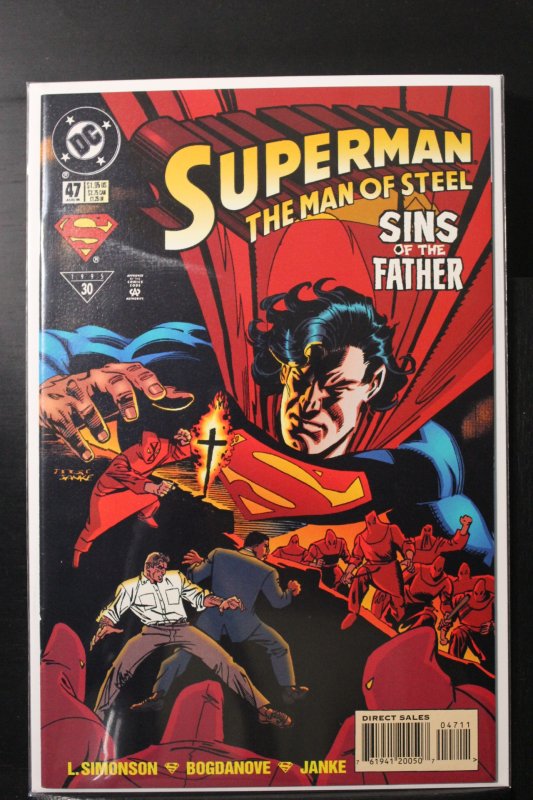 Superman: The Man of Steel #47 DC Universe Corner Box Variant (1995 ...