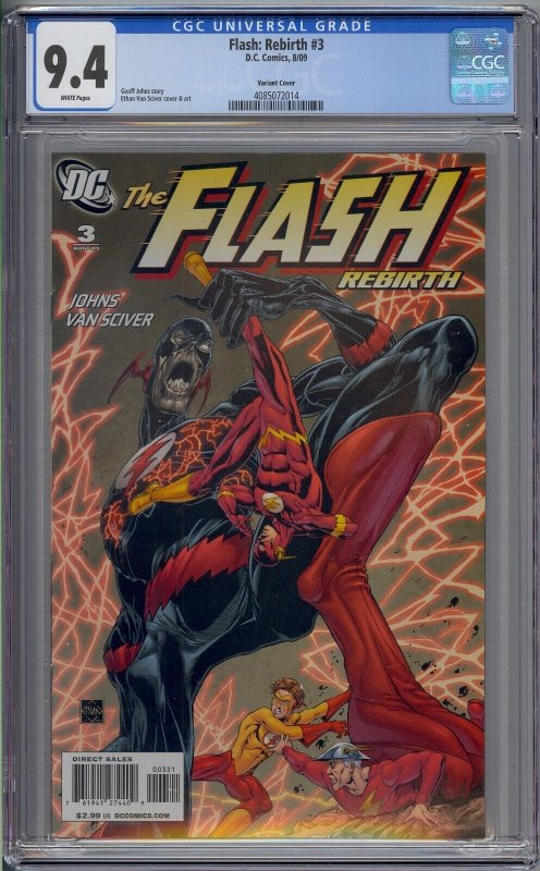 Flash Rebirth #3 CGC 9.4 HTF Ethan VAN Sciver Variant Cover | Comic ...