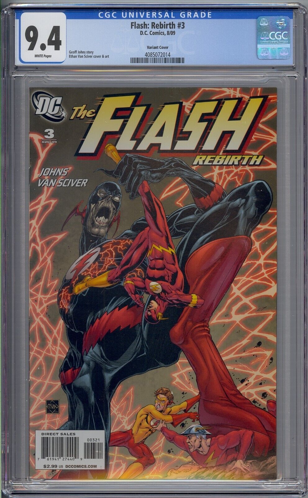 Flash Rebirth #3 CGC 9.4 HTF Ethan VAN Sciver Variant Cover | Comic ...