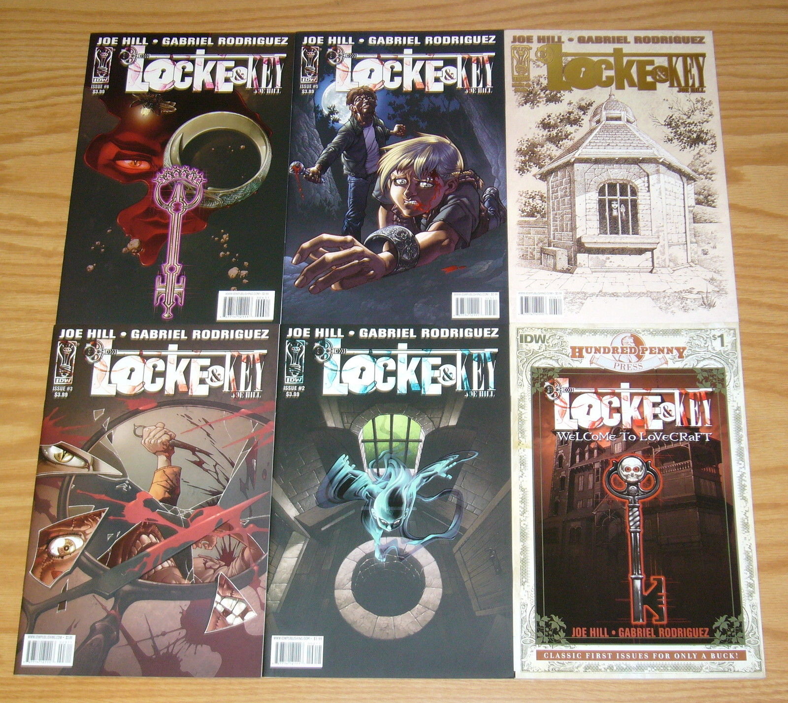 Locke & Key #1-6 VF/NM complete series - joe hill - idw comics set lot ...