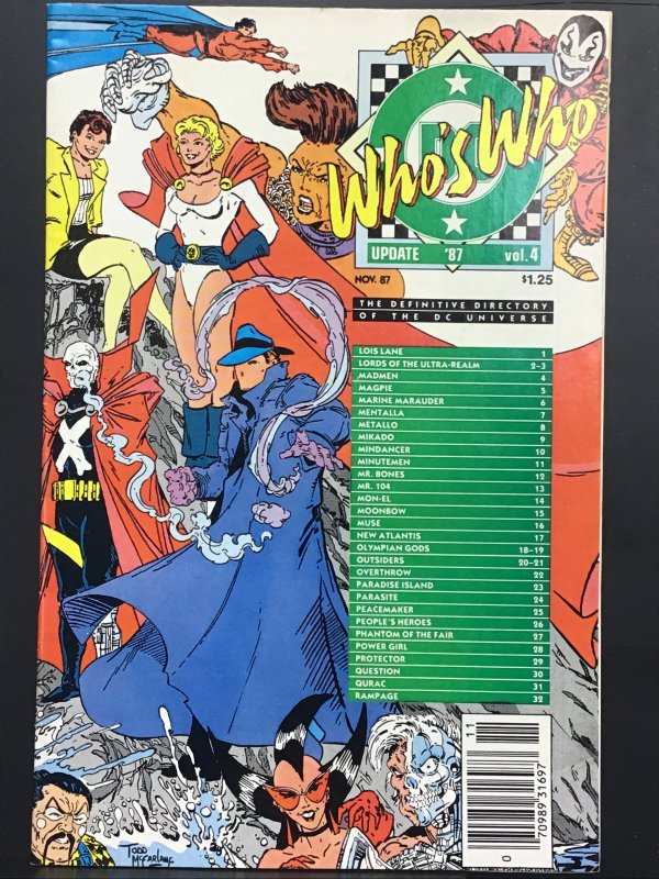 Who's Who: The Definitive Directory of the DC Universe Update '87 ...