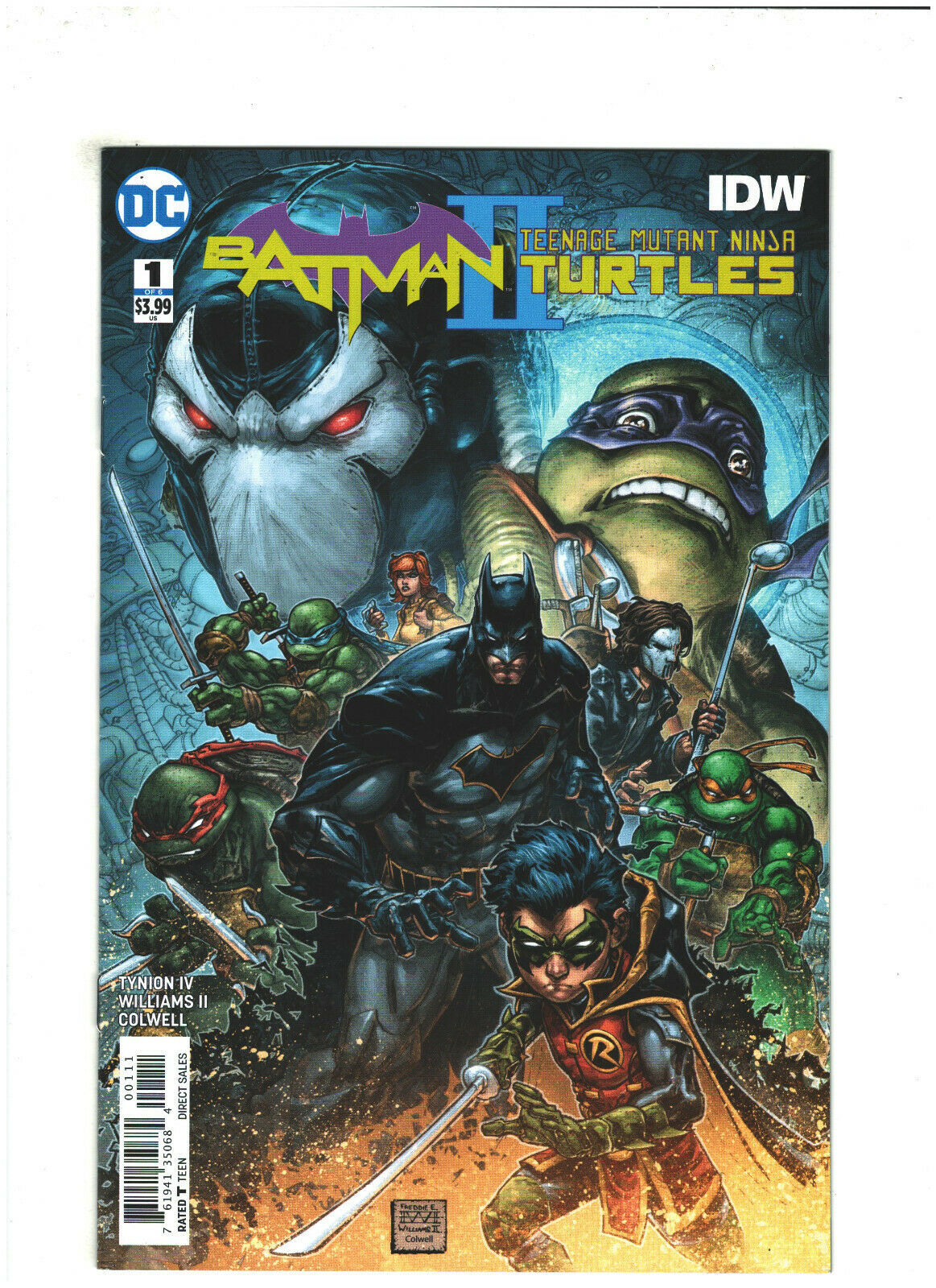 Batman/Teenage Mutant Ninja Turtles II #1 VF/NM 9.0 DC/IDW Comics Bane ...
