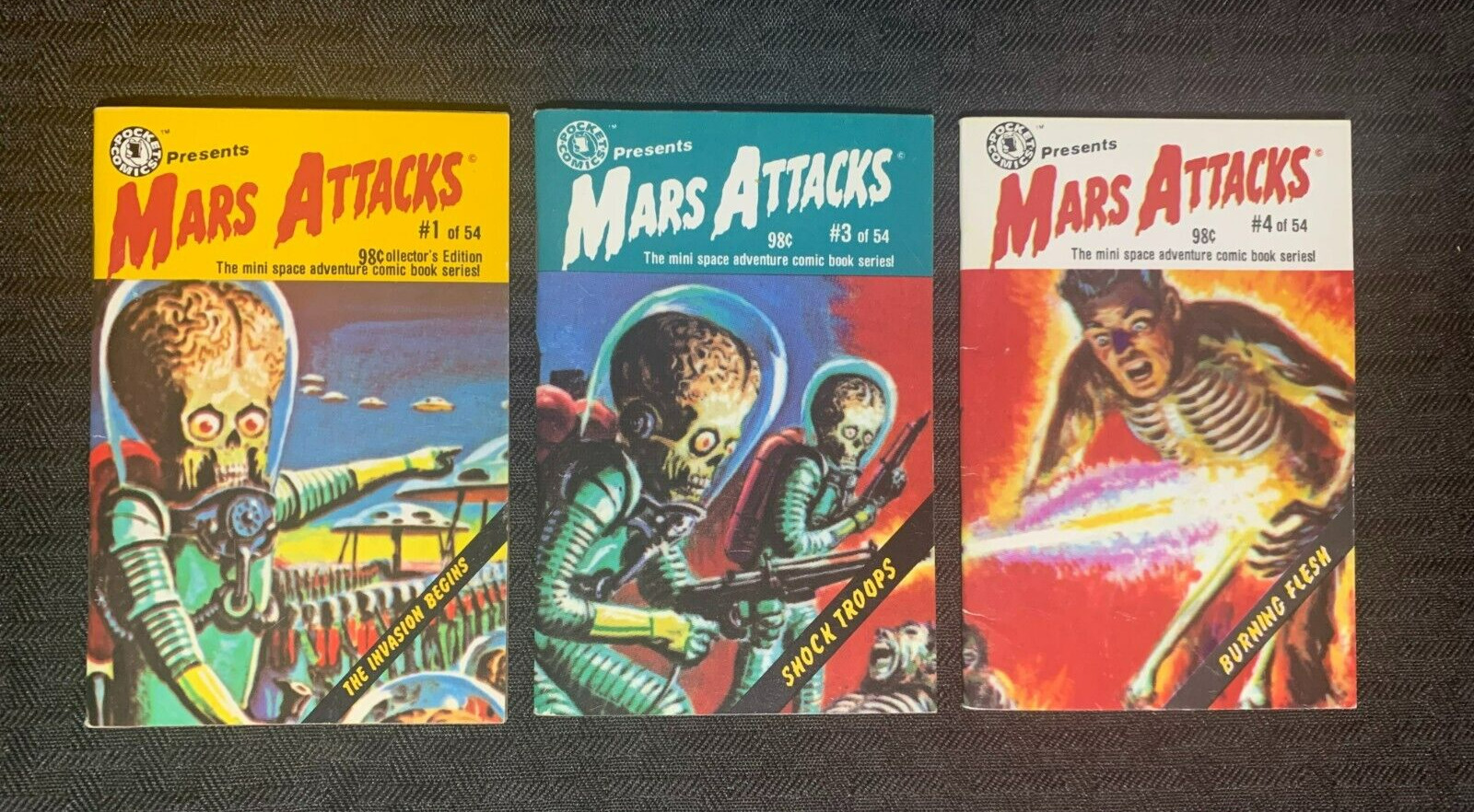 1988 MARS ATTACKS Pocket Comics Presents #1 3 & 4 VF/VF+ LOT of 3 | Comic Books - Modern Age ...