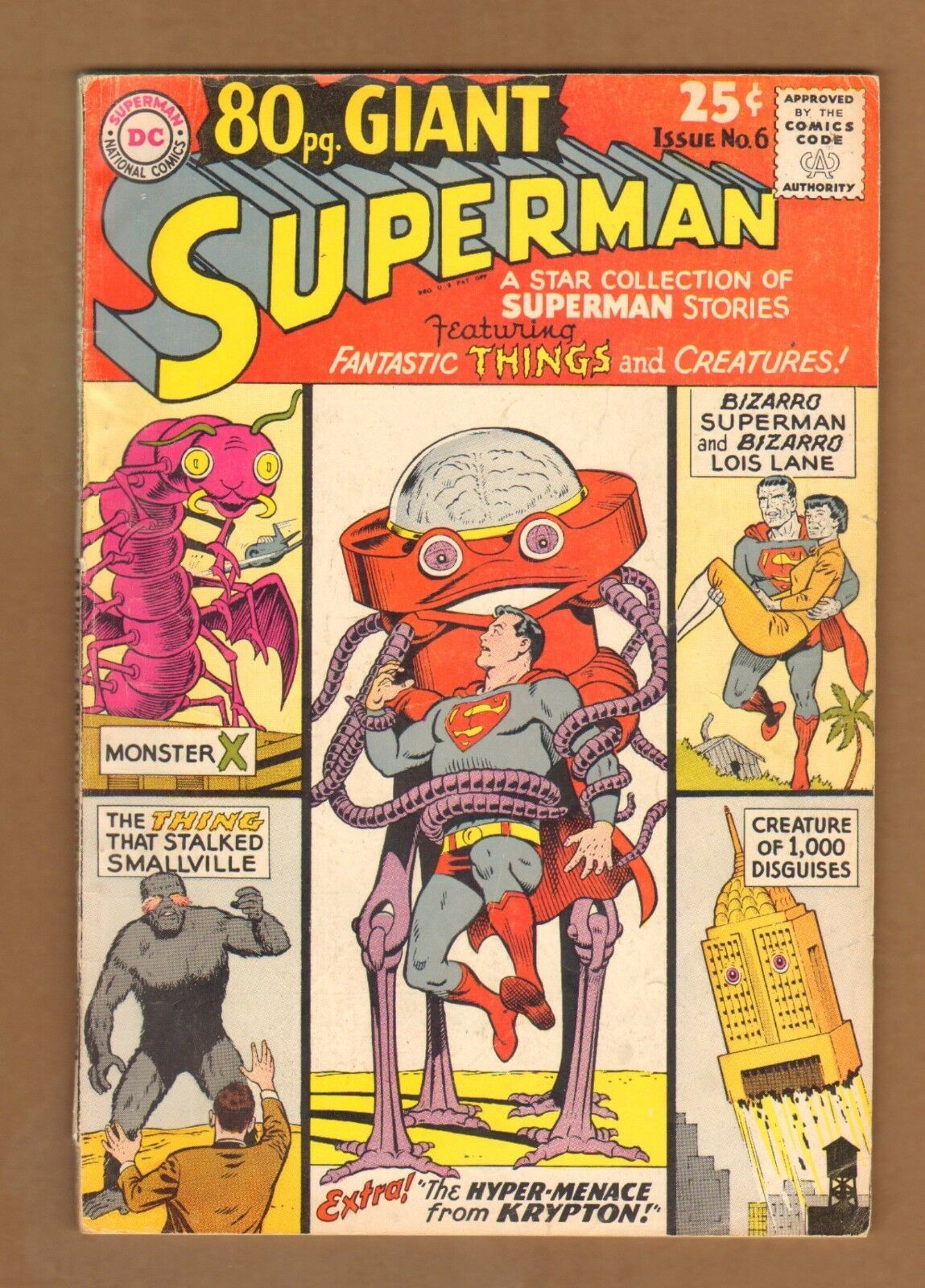 Giant Superman #6 -A Star Collection of Superman Stories - 1965 (Grade ...