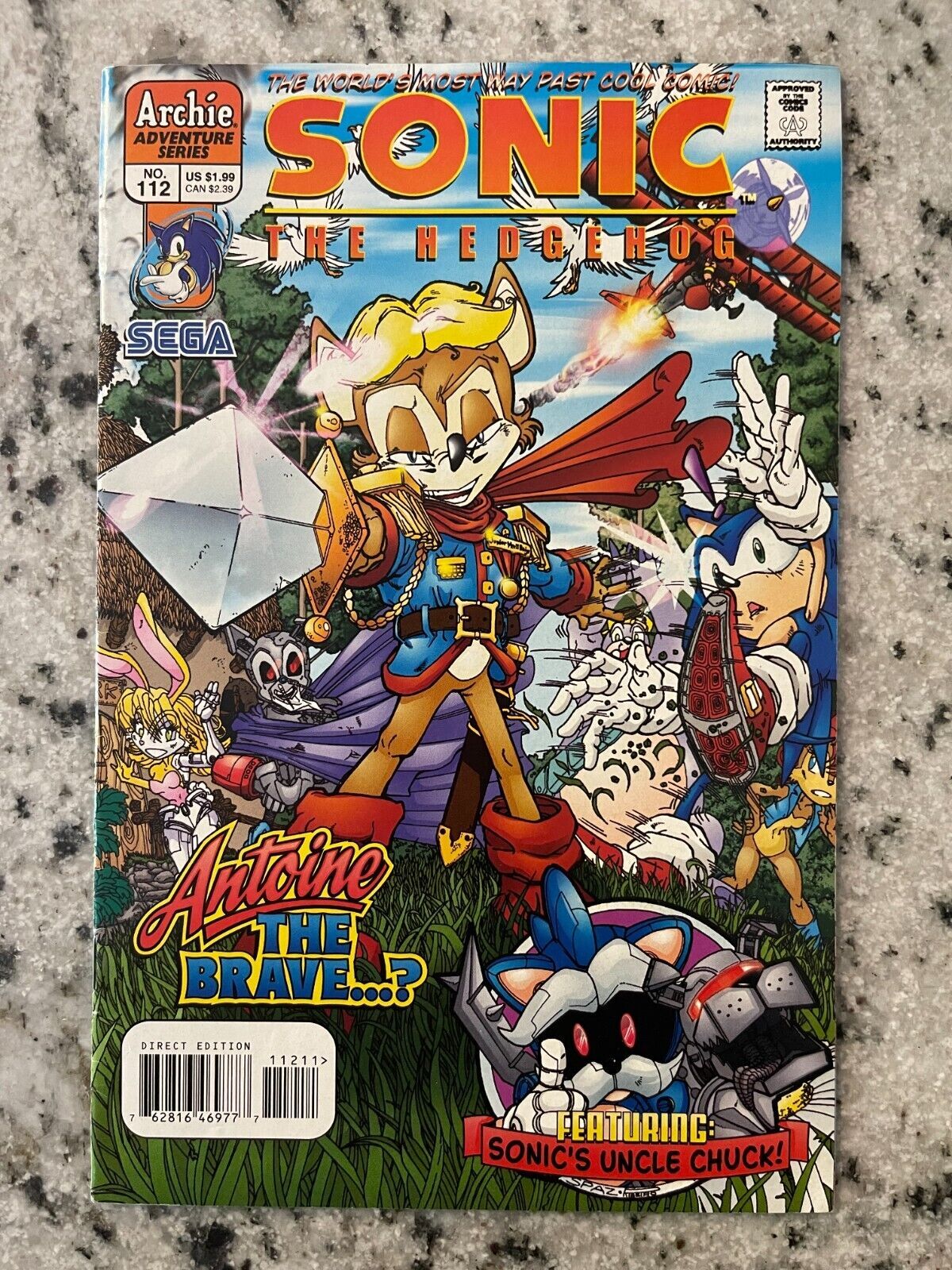 Sonic The Hedgehog # 112 VF Archie Adventure Series Comic Book Knuckles ...