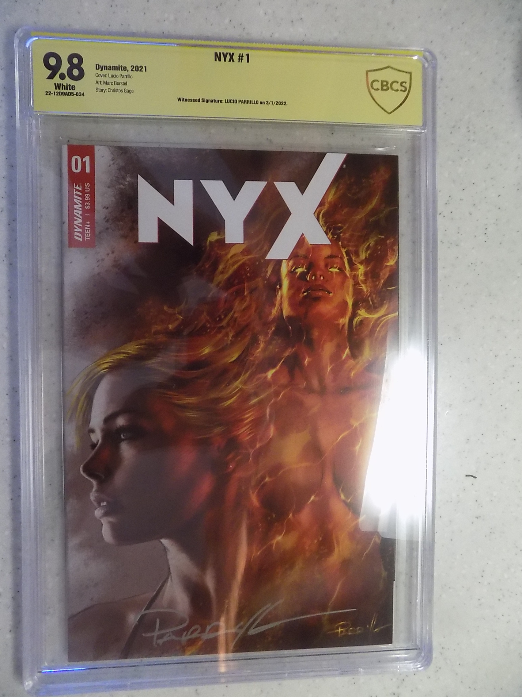 Nyx #1 Dynamite Comics Parrillo Cover CBCS 9.8. Signed Parrillo | Comic ...