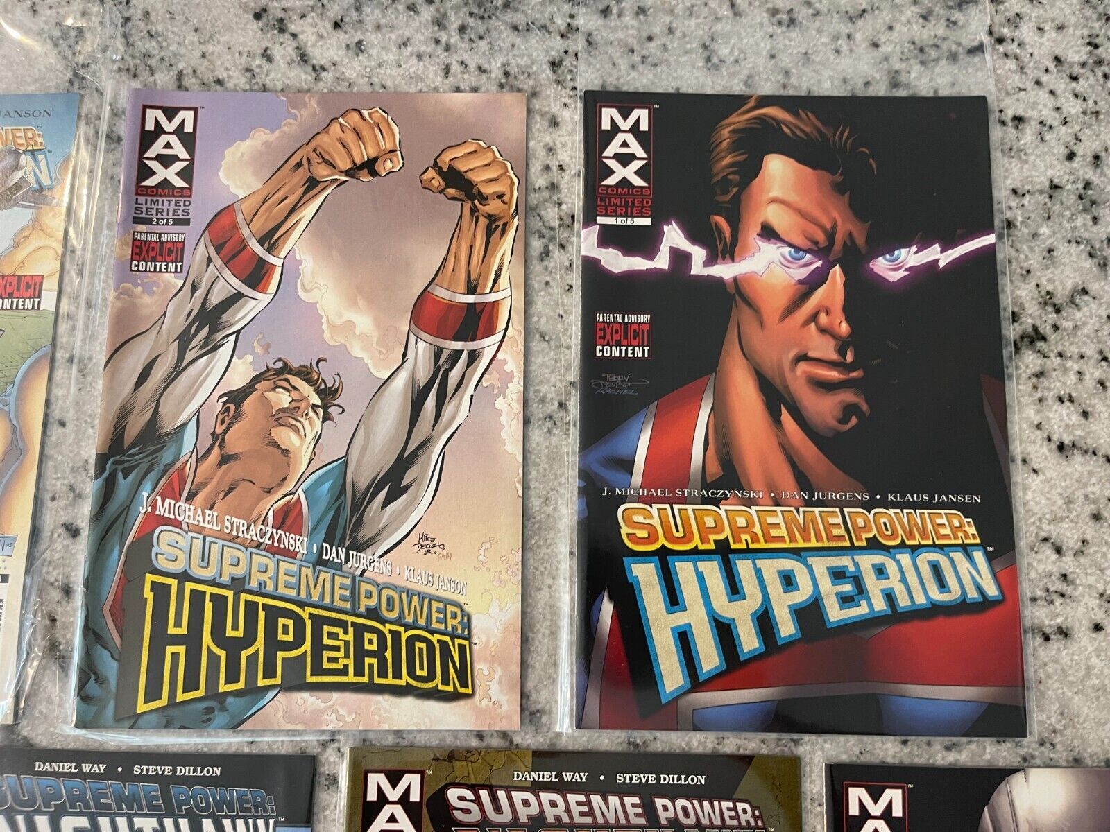 7 Marvel Comic Books Supreme Power Nighthawk # 1 2 3 4 + Hyperion # 1 2 ...