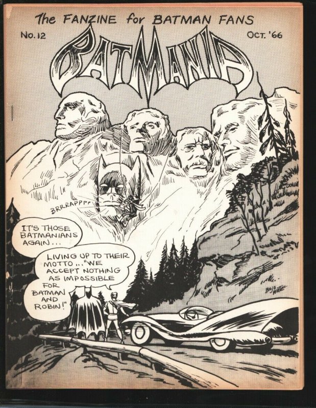 Batmania #12 10/1966-Batman fanzine-info-buy & sell ads-limited print ...