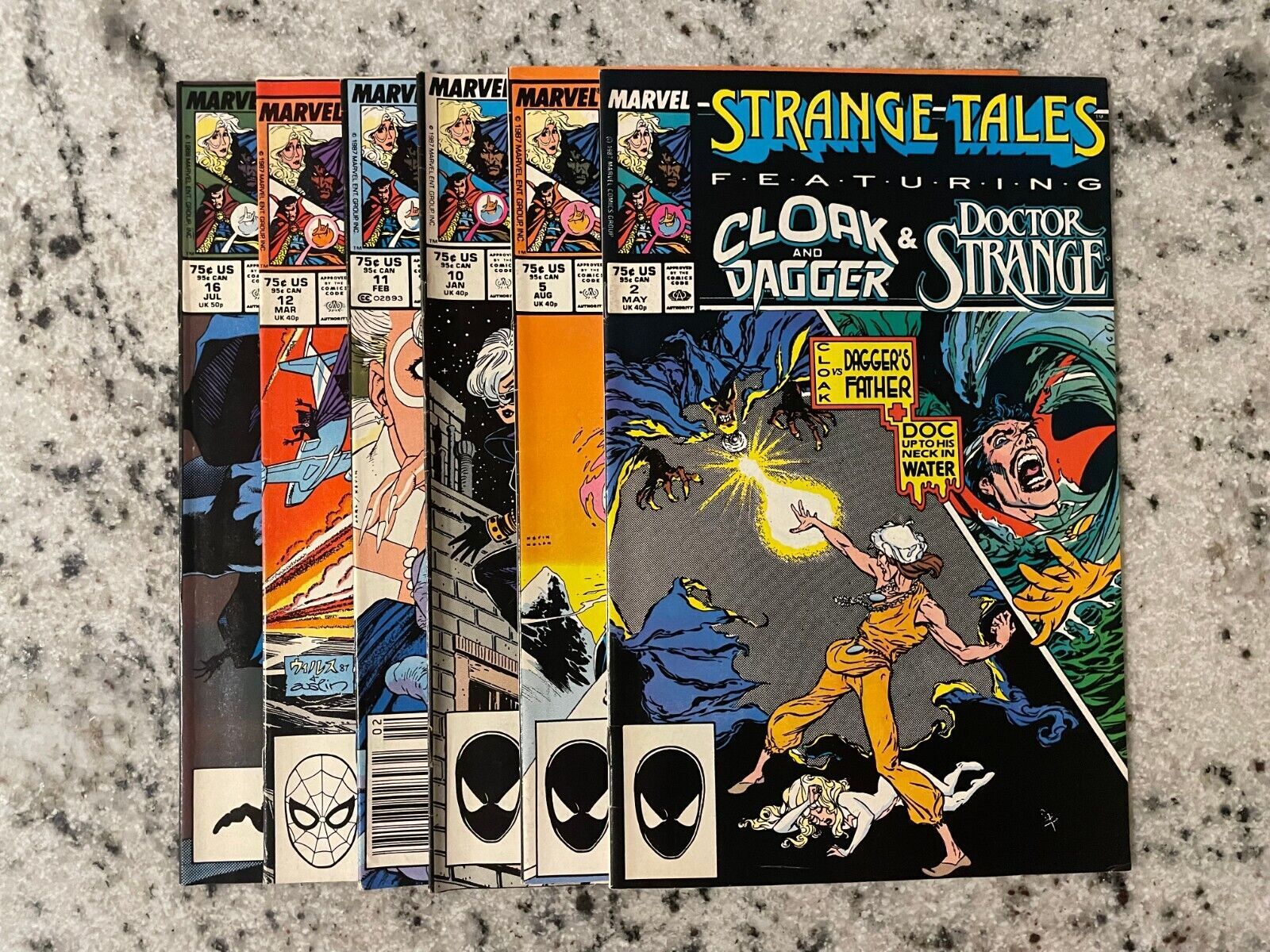 6 Strange Tales Marvel Comic Books # 2 5 10 11 12 16 Doctor Clak Dagger ...