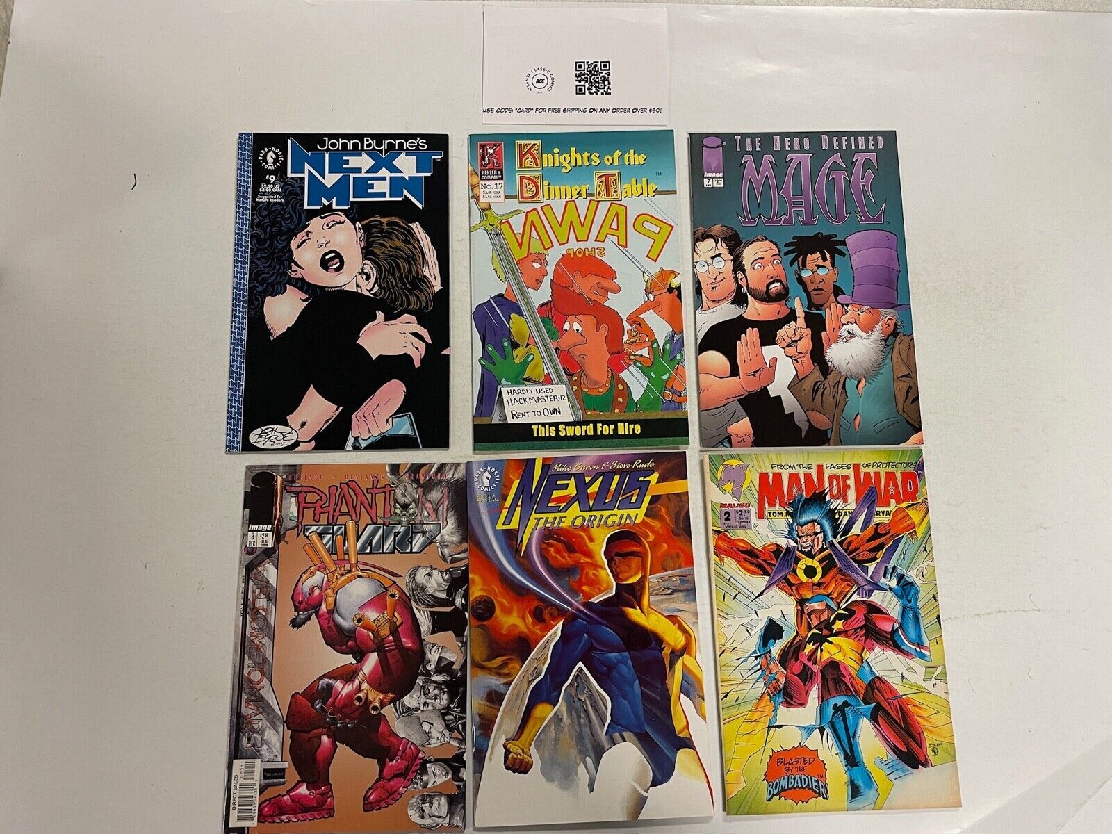 6 Various Comics Man of War #2 Nexus Phantom Guard Mage Next Men KODT ...