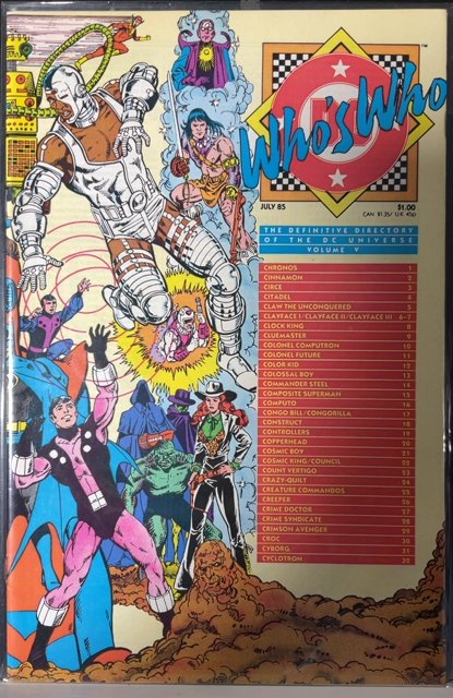 Who's Who: The Definitive Directory of the DC Universe #5 (1985 ...