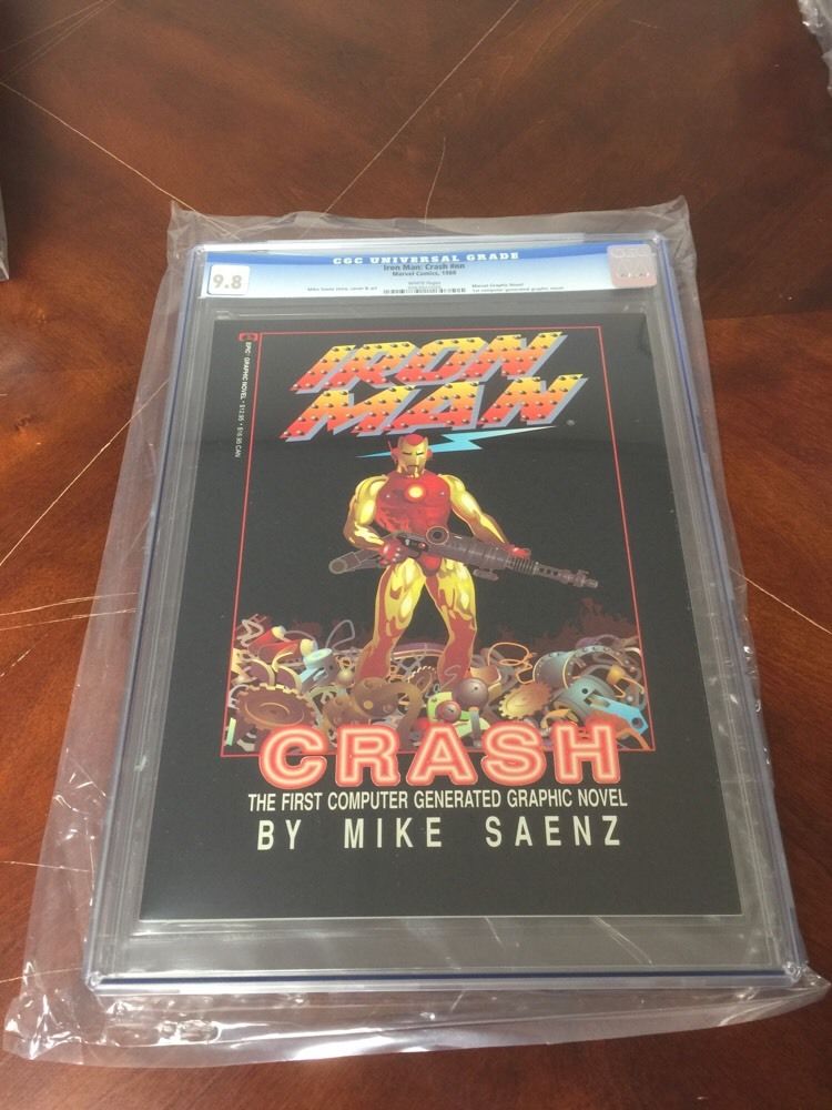 Iron Man Crash Graphic Novel Epic 1St First Computer Generated Cgc 9.8 ...