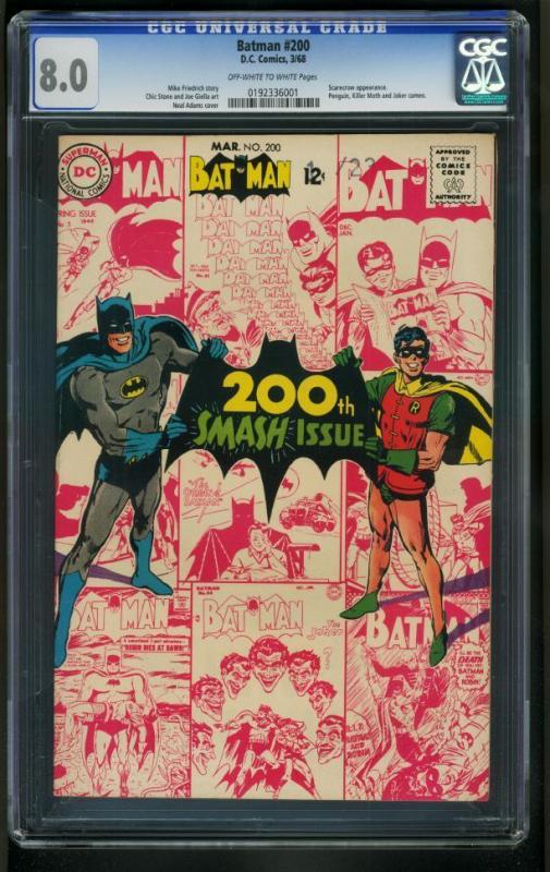 Batman #200-Cgc-Vf-8.0-Dc-Silver-Age-Ow/W-Neal Adams - 0192336001 ...