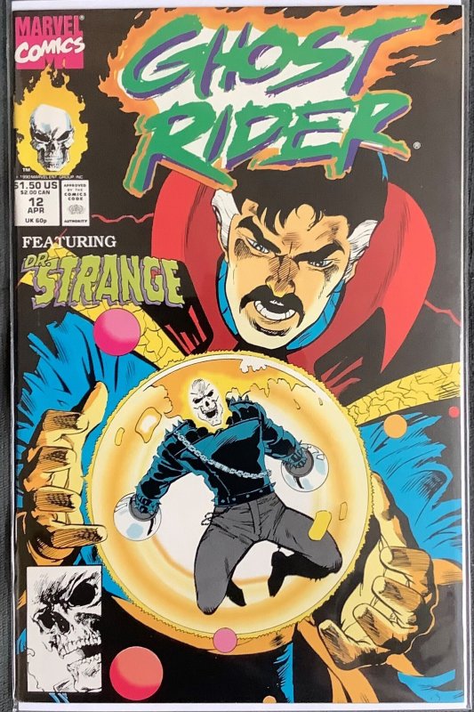 Ghost Rider #12 Direct Edition (1991, Marvel) Featuring Doctor Strange ...