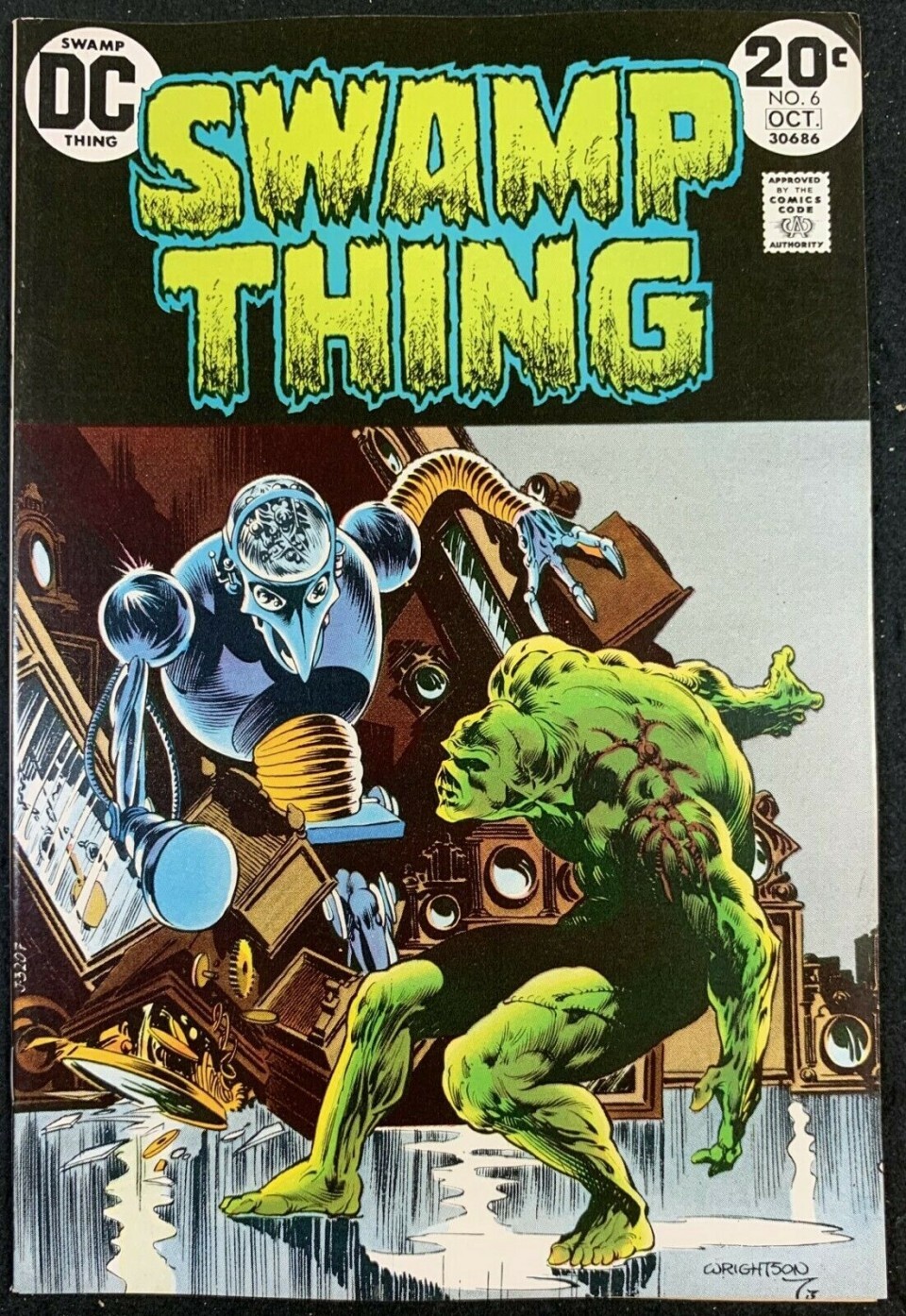 Swamp Thing (1972) #6 VF+ (8.5) Bernie Wrightson cover & art | Comic ...