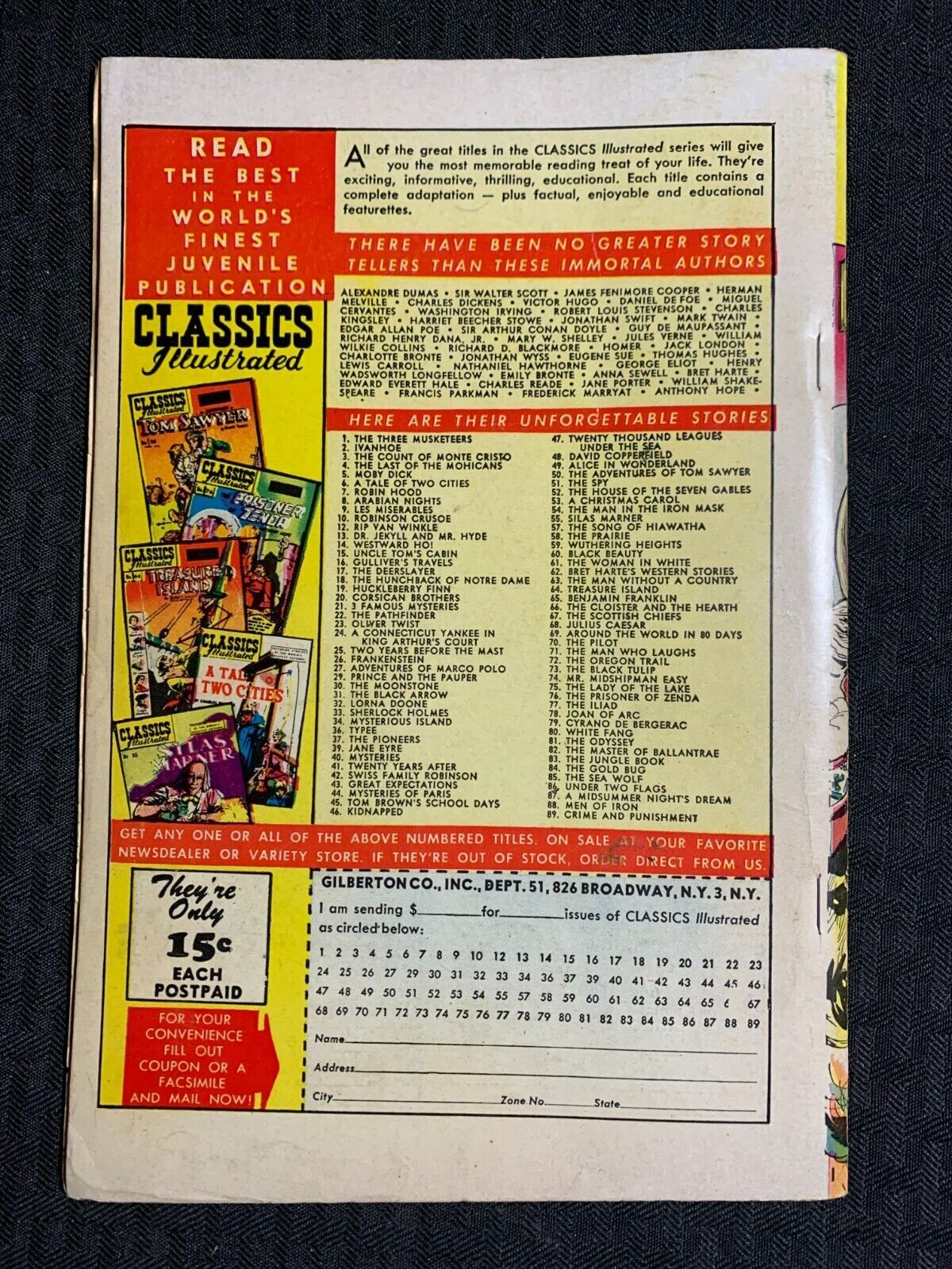 1950 CLASSICS ILLUSTRATED Oregon Trail by Francis Parkman #72 VG 4.0 ...