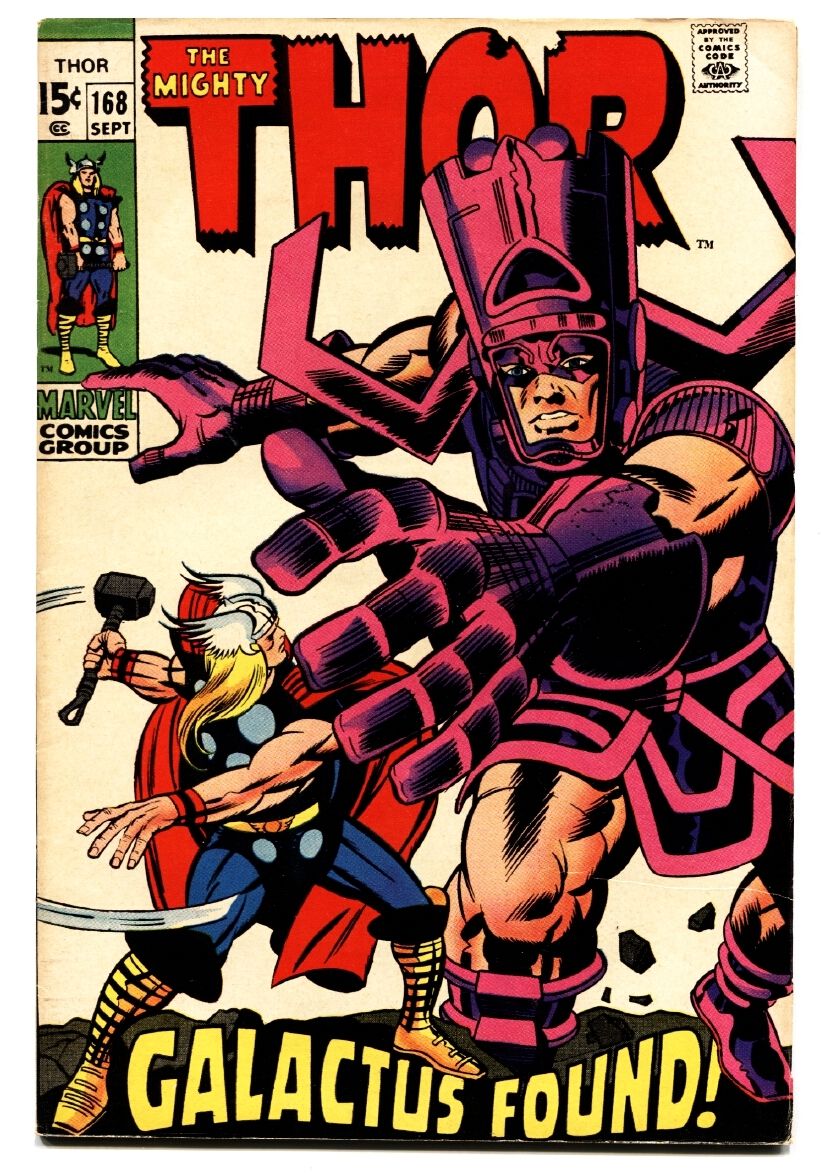Thor #168 Comic Book 1969 Marvel Comics Loki Jack Kirby Romita VF ...