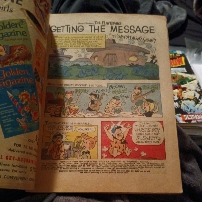 FLINTSTONES GOLD KEY #20 silver age 1964 Comics Book Hanna barbera ...