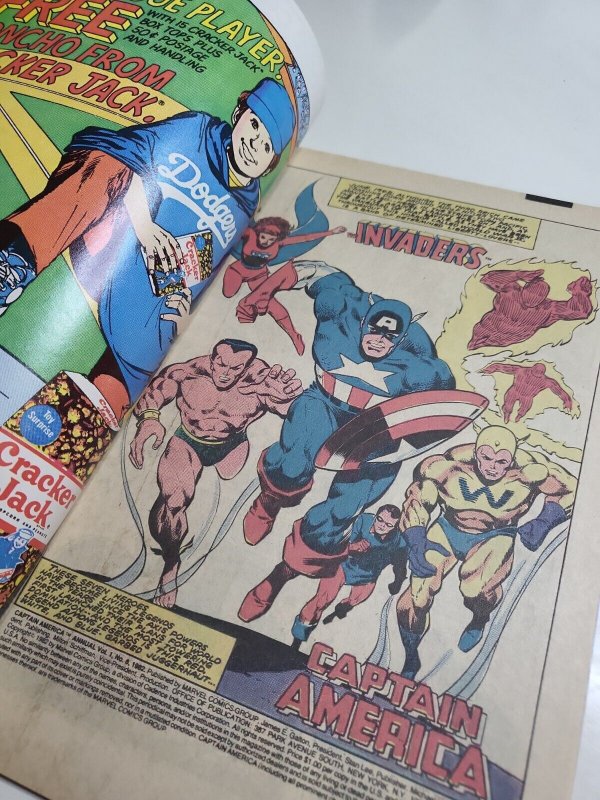 Captain America King Size Annual #6 The Invaders ~ Marvel 1982 VF ...