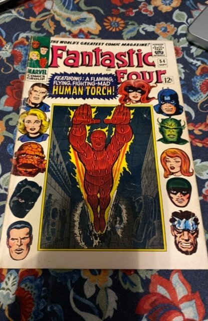 Fantastic Four #54 (1966)human Torch/inhumans | Comic Books - Silver ...