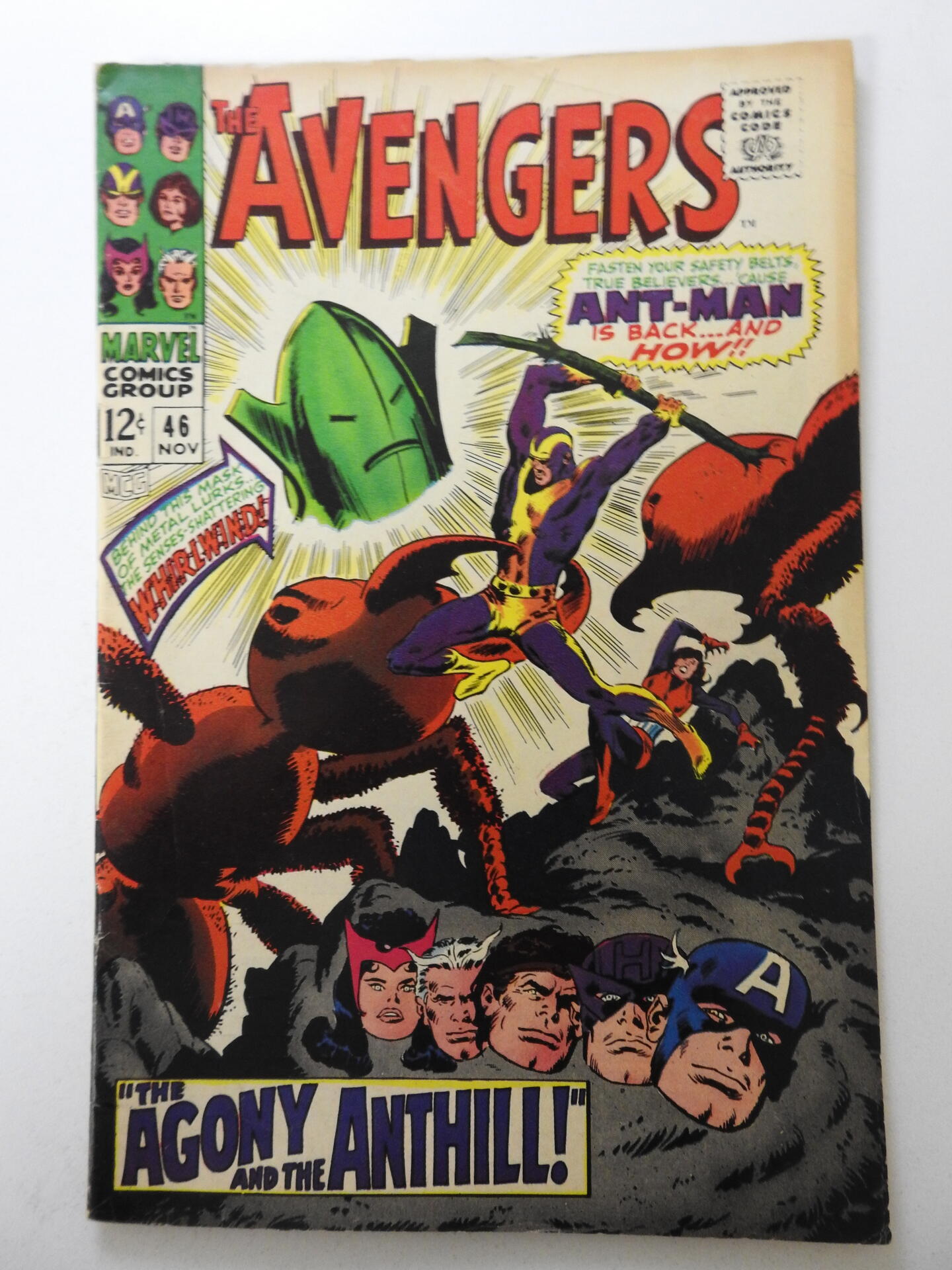 The Avengers #46 (1967) "Agony and The Anthill!" Sharp VG/Fine ...