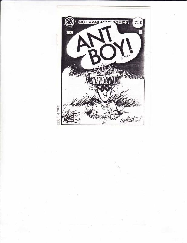 Ant Boy! #1 VF/NM very rare black/white mini comic by matt feazell 1986 ...