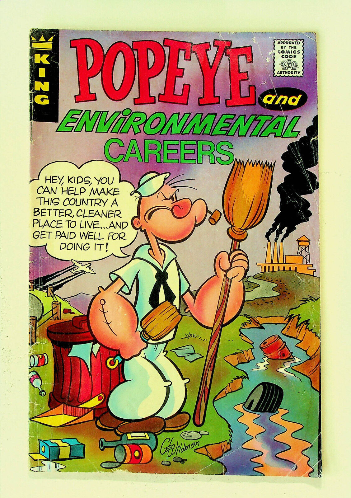 Popeye & Environmental Careers #E-2 (1972, King) - Good- | Comic Books ...