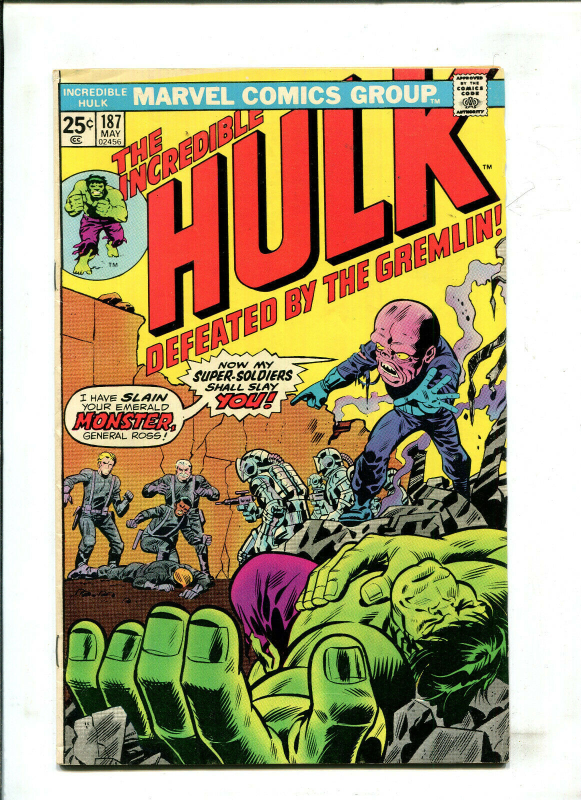 Incredible Hulk #187 1975 Marvel (6.5) There's a Gremlin in the Works ...