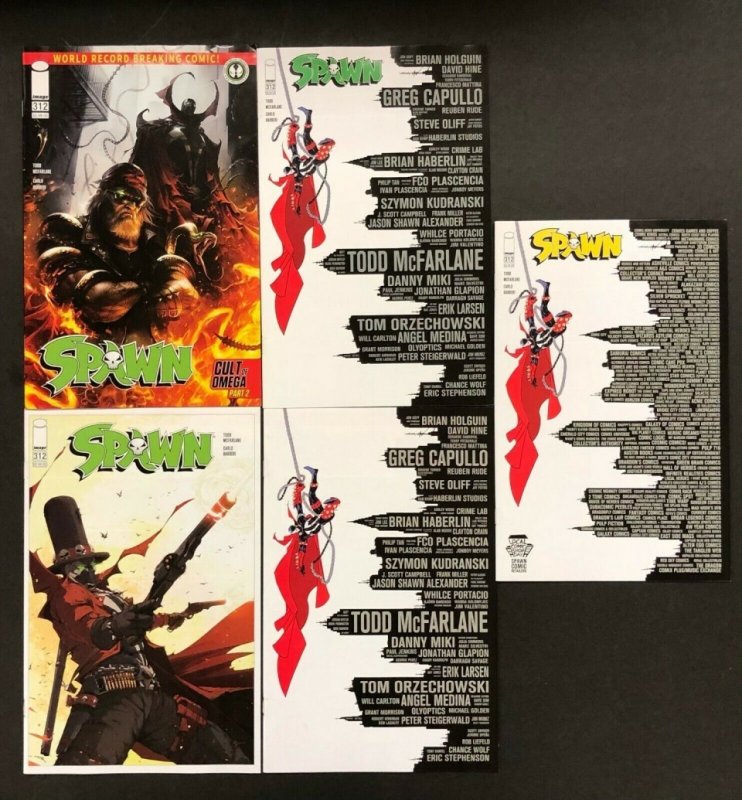 Spawn (1992) #312 VF+ (8.5) Covers A B C D McFarlane Barends Sketch ...