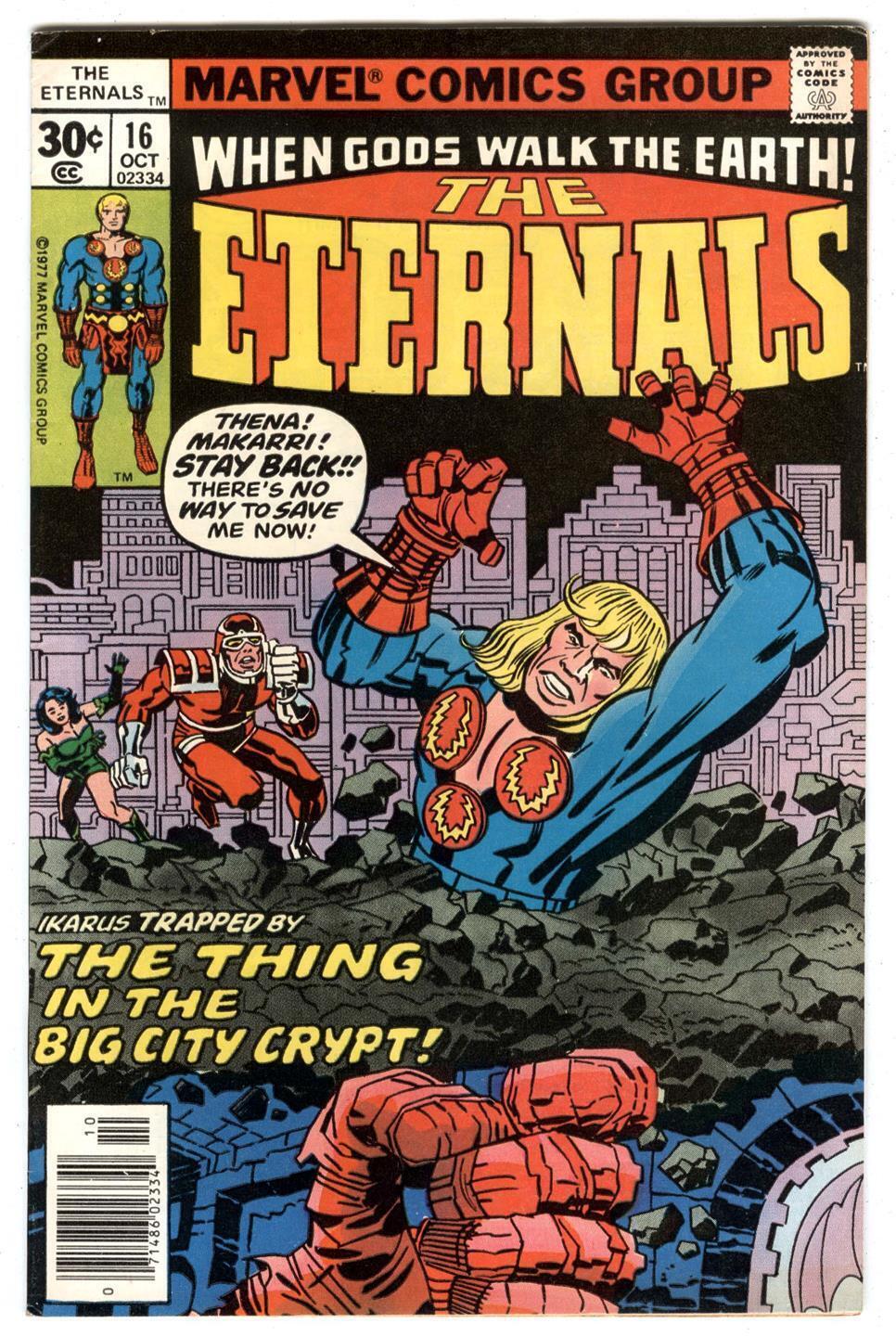 The Eternals #16 1st app of Dromedan the Brain-Snatcher 1977 Jack Kirby ...