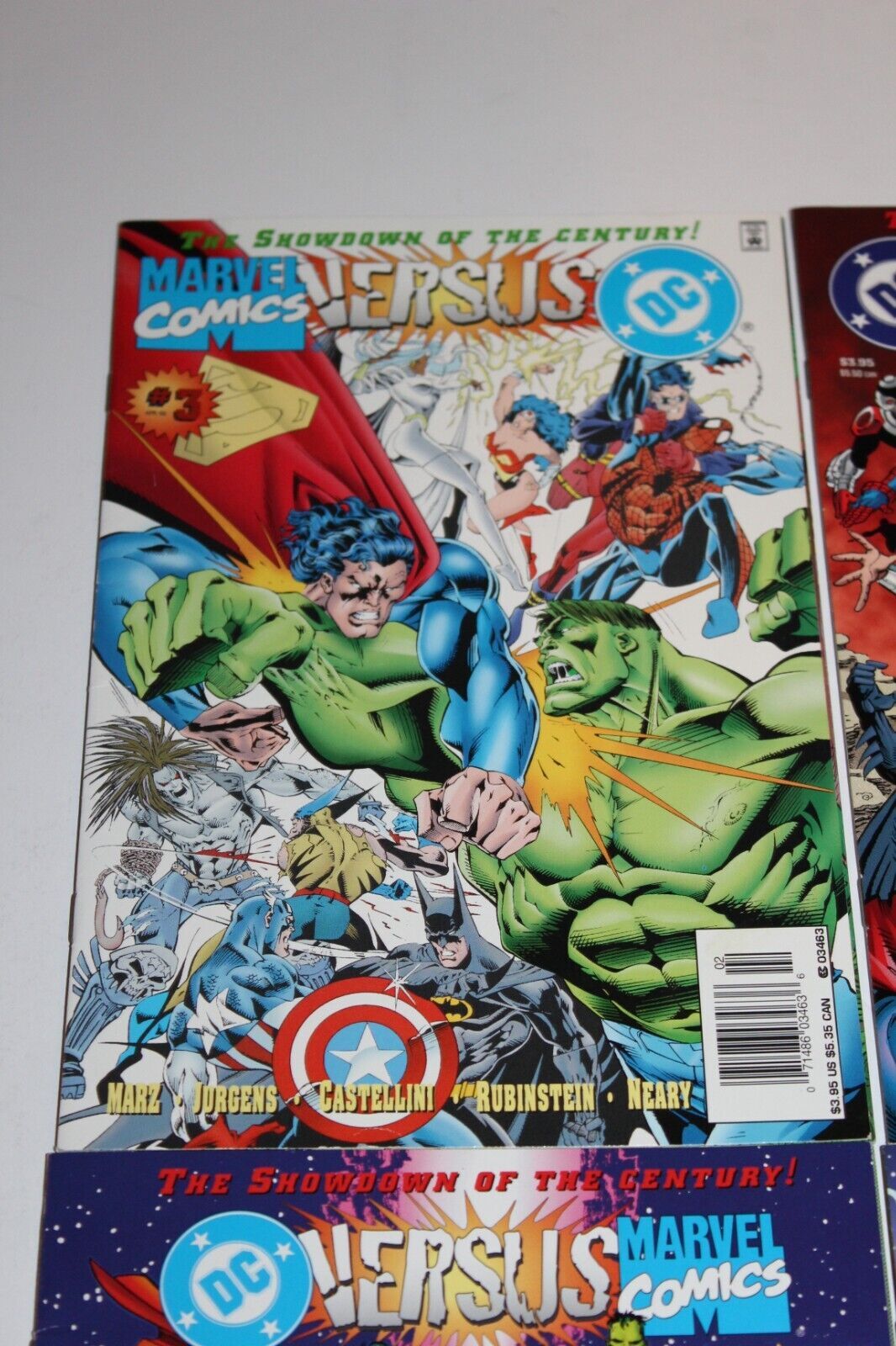 Complete Set Marvel Vs Versus DC 1 2 3 4 1996 Thor Superman Batman ...
