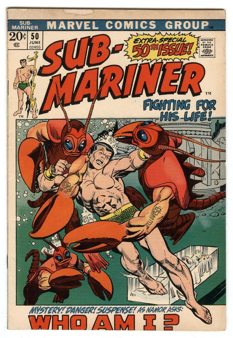 Sub-Mariner #50 1972 MCU Wakanda Forever KEY Namor - 1st appearance of ...