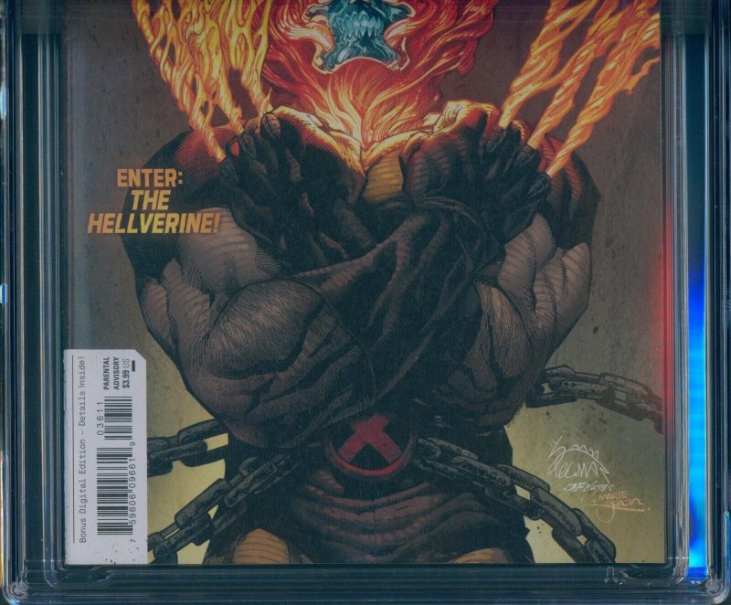 Wolverine #36 CGC 9.8 1st Appearance of Hellverine Cover A 2023 Ghost ...