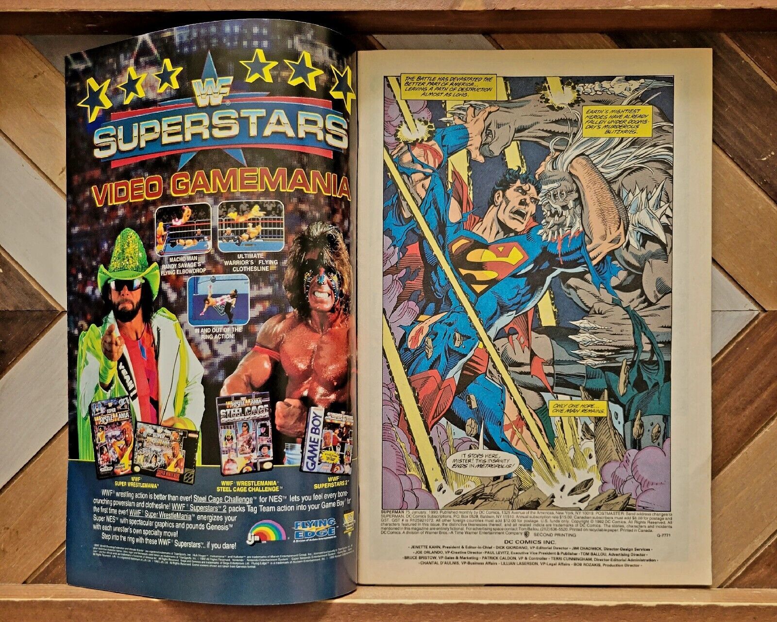 SUPERMAN #75 VF (DC 1993) DEATH of SUPERMAN and DOOMSDAY! 2nd Print ...