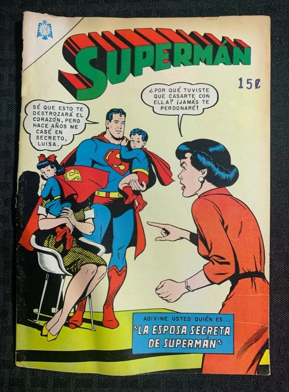 1964 SUPERMAN #527 G/VG 3.0 Novaro Mexico Spanish Comic / Superbabies ...