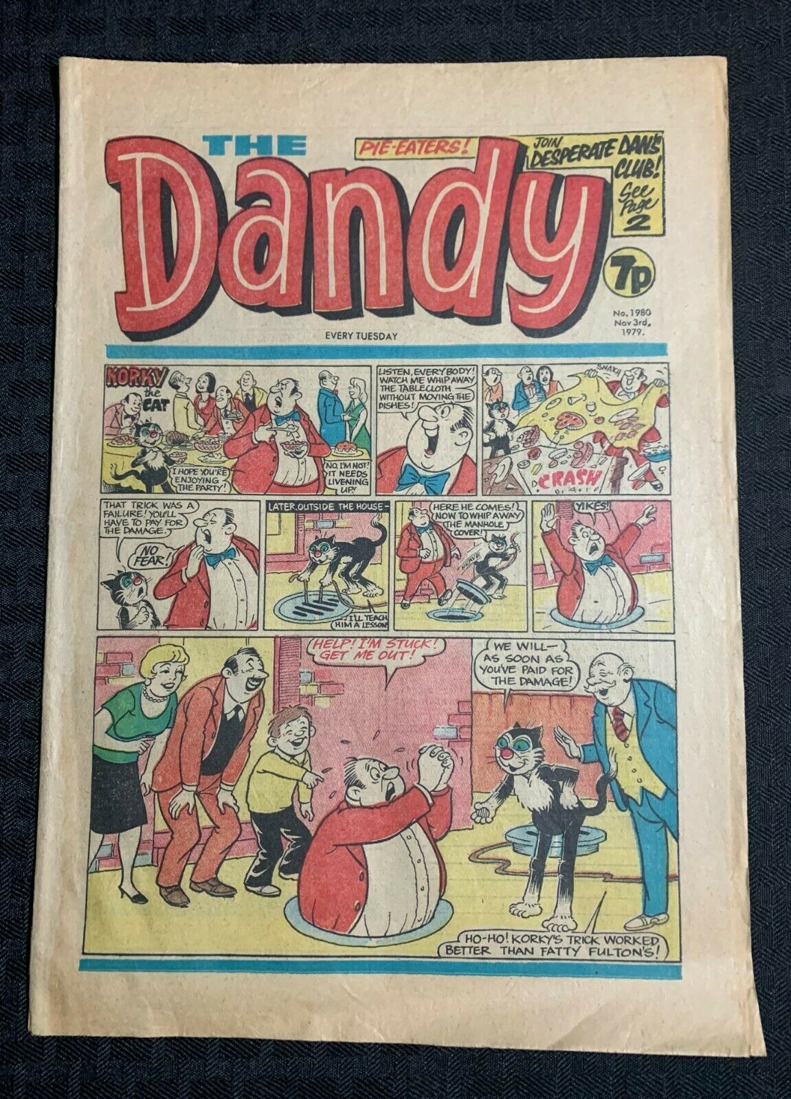 1979 Nov 3 THE DANDY UK Weekly #1980 VG+ 4.5 Desperate Dan 16pgs | Comic Books - Modern Age, D.C ...