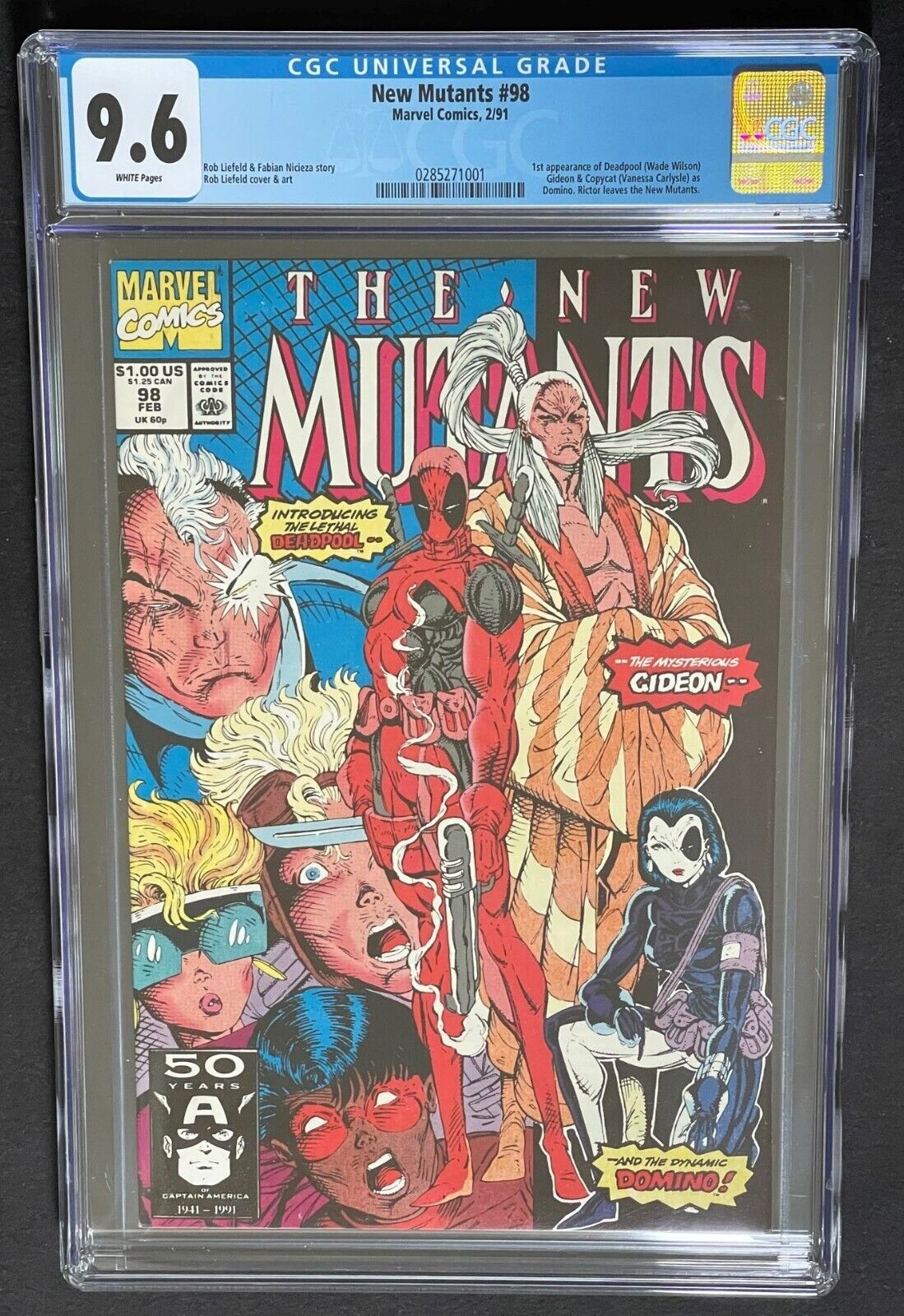 New Mutants #98 CGC 9.6 Marvel 1991 Deadpool | Comic Books - Copper Age ...