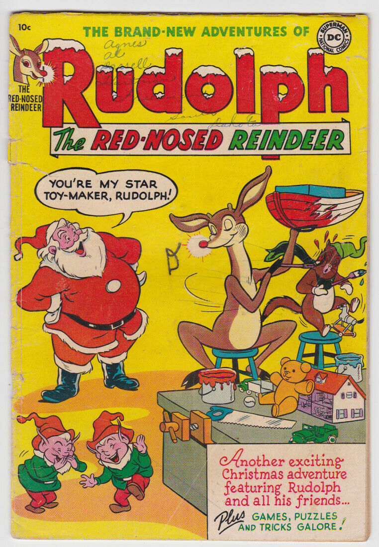 Rudolph the Red-Nosed Reindeer #4 (Dec 1953) 1.8 GD- DC Comic | Comic ...