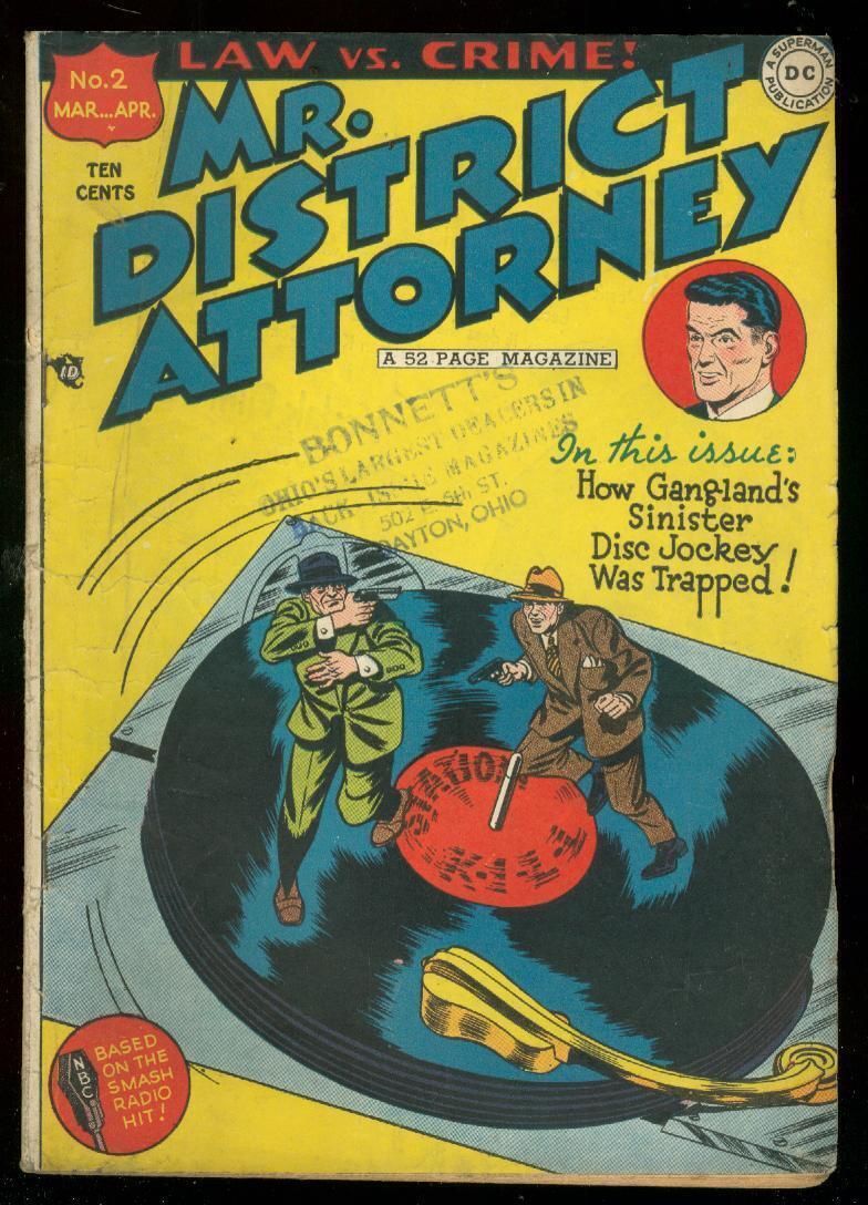 MR. District Attorney #2 1948-Dc Comic-Nbc Radio Series VG+ | Comic ...