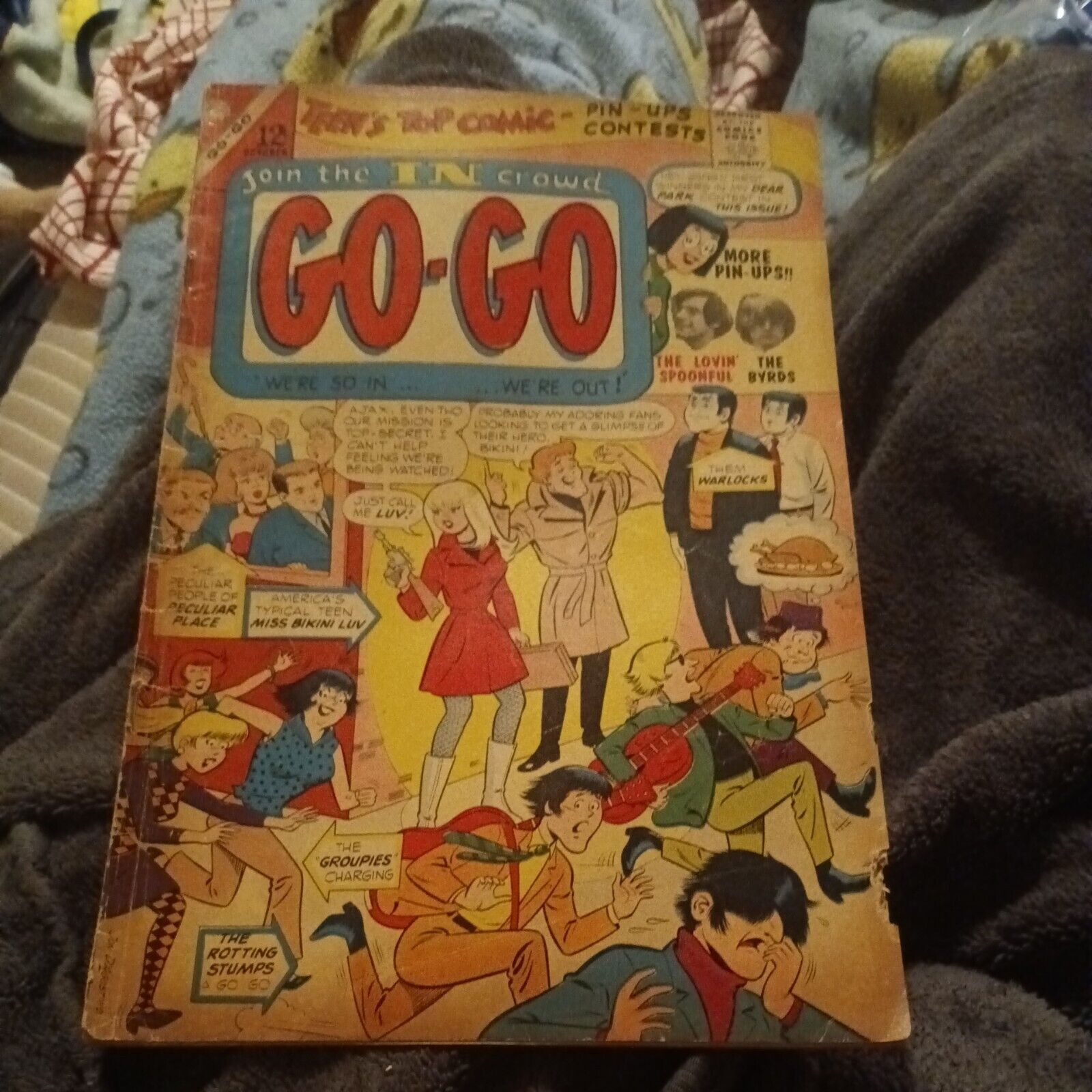 Go-Go #3 Charlton Comics October 1966 lovin' spoonful the Byrd's music ...