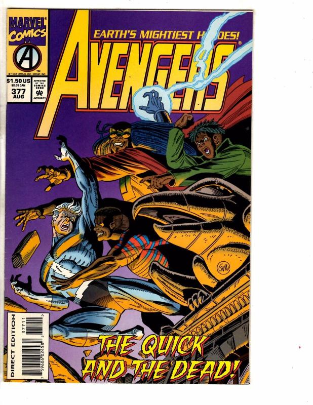 Lot Of 6 Avengers Marvel Comic Books # 375 376 377 378 379 (2) Hulk ...