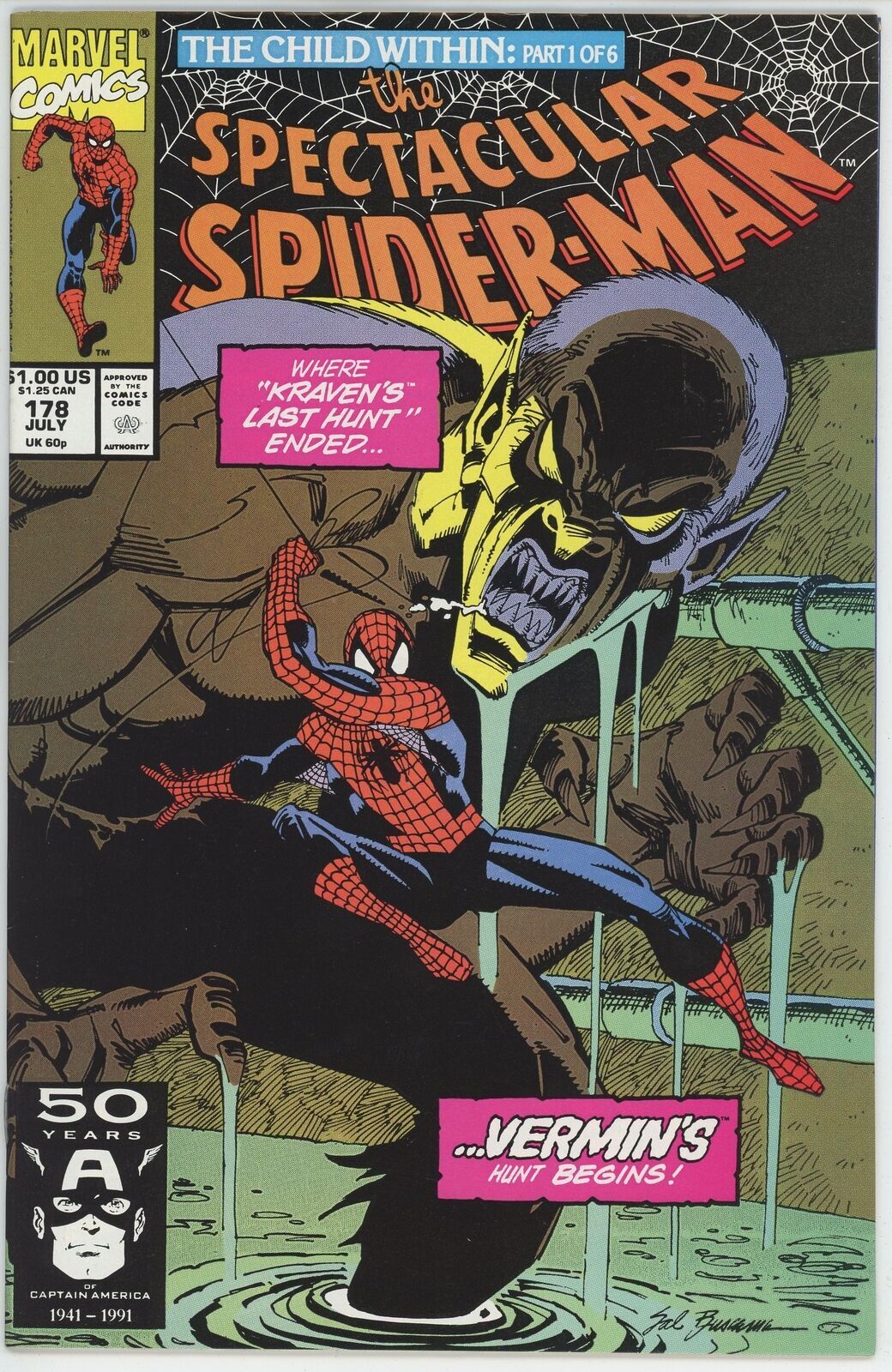 Spectacular Spider-Man #178 (1976) - 8.0 VF *1st App Dr. Kafka* | Comic ...