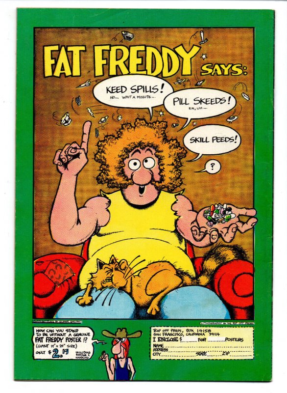 The Fabulous Furry Freak Brothers #3 - 4th Print - Underground - 1976 ...