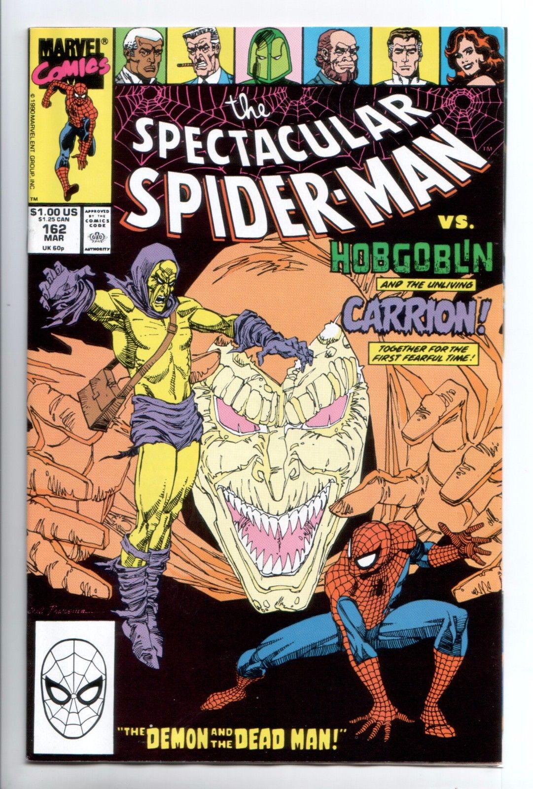 Spectacular Spider-Man #162 - Hobgoblin (Jason Macendale) (Marvel, 1990 ...