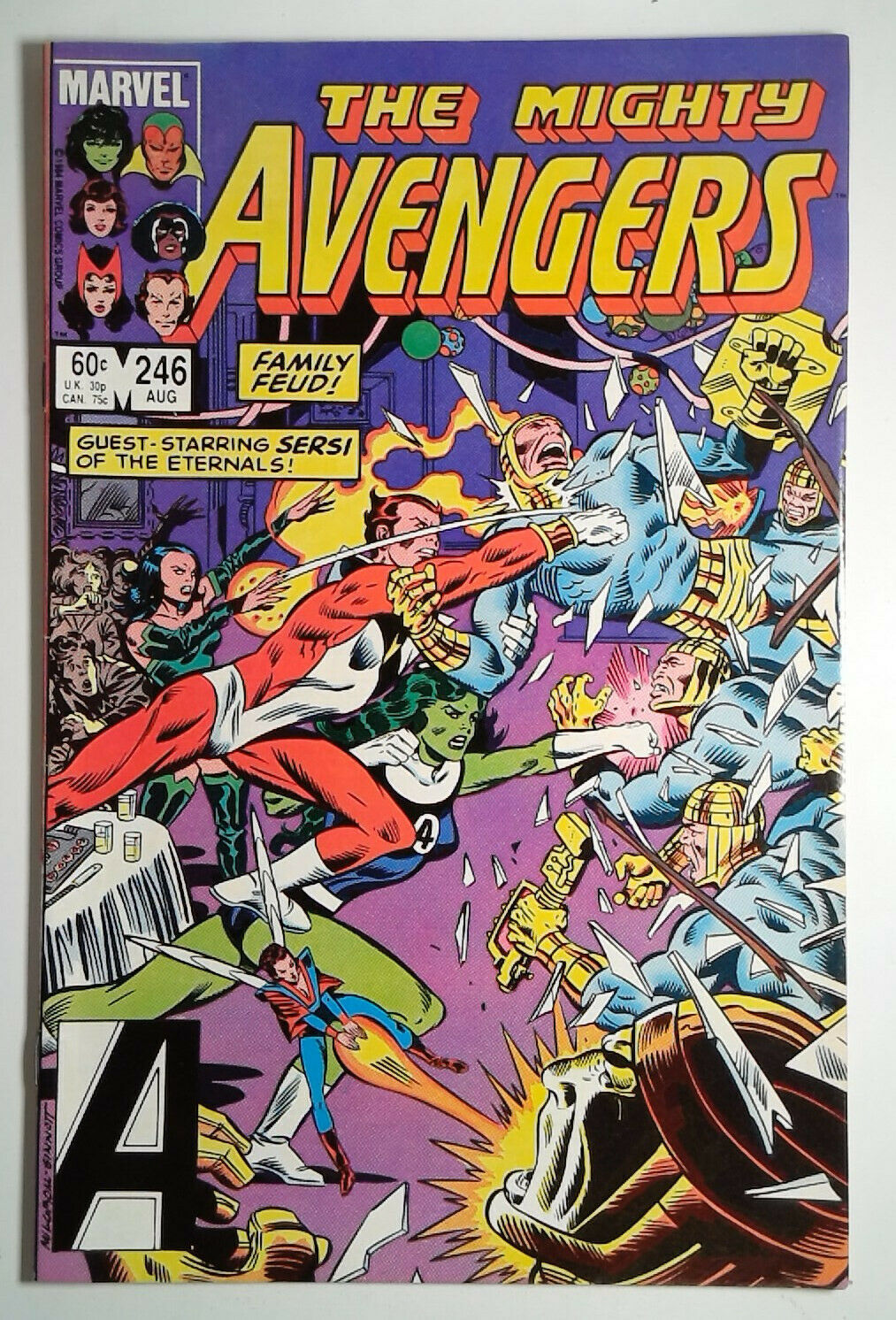 The Avengers #246 (1984) Marvel 8.0 VF Comic Key 1st Appearance Maria ...