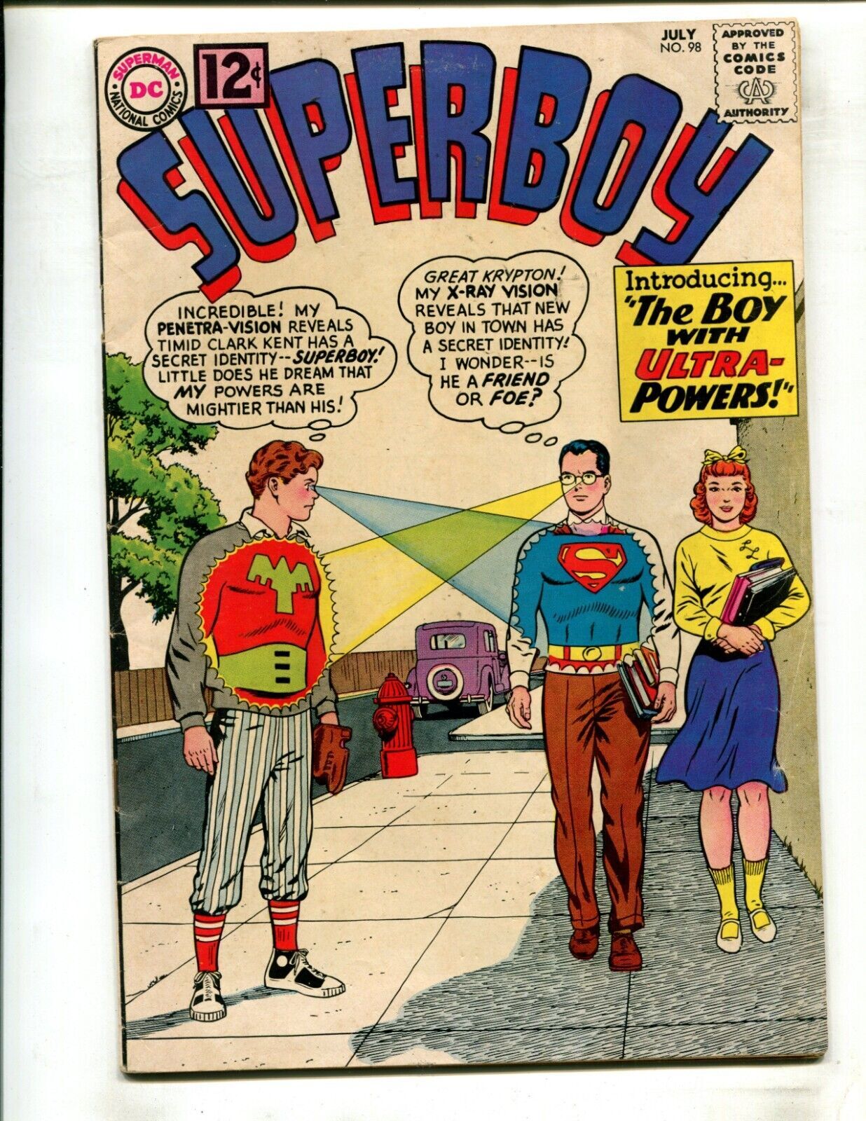 Superboy #98 (5.0) the BOY With Ultra Powers!! 1962 | Comic Books ...