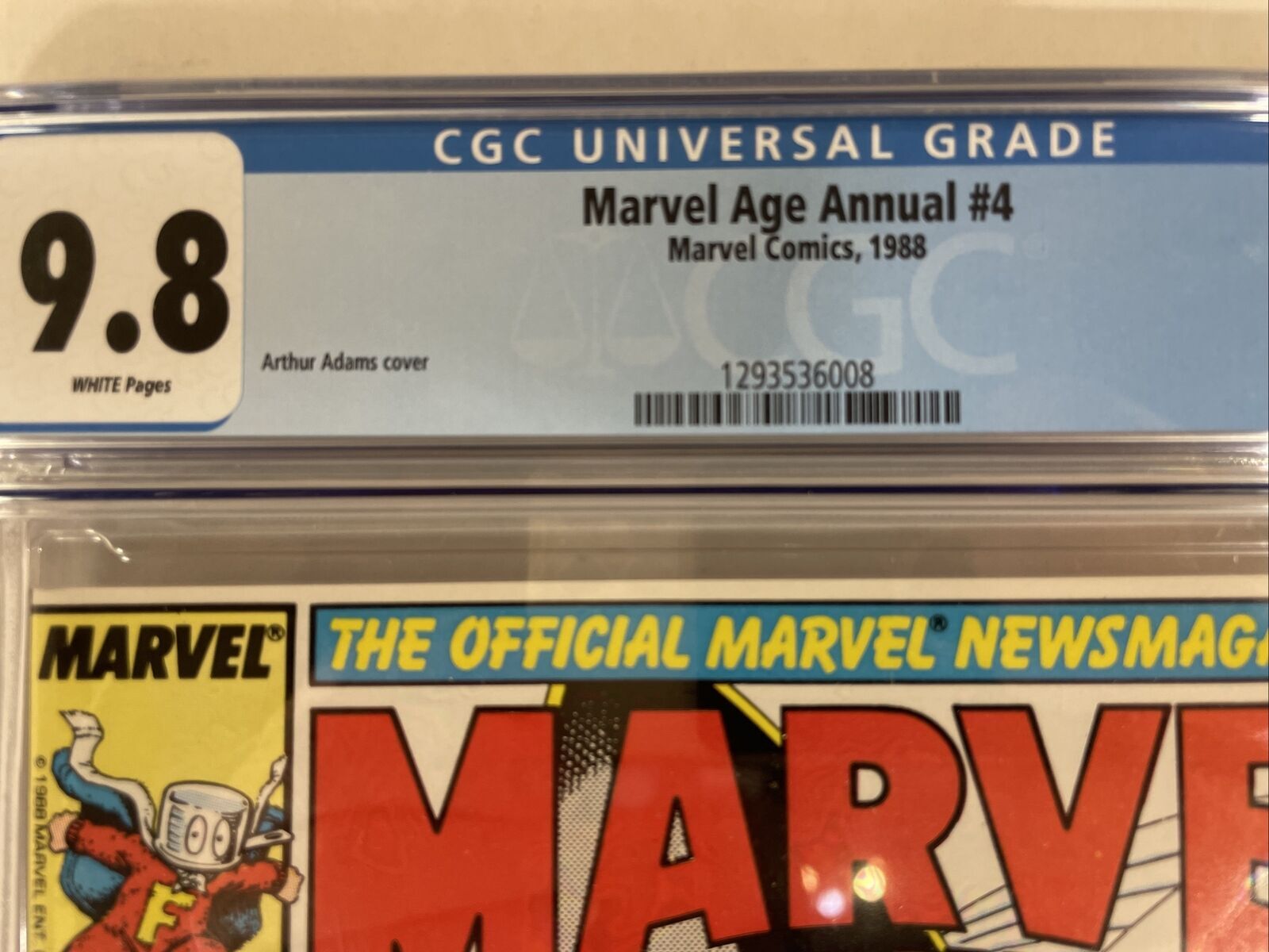 Marvel Age Annual 4 CGC 9.8 1st preview of DAMAGE CONTROL 1988 Arthur ...