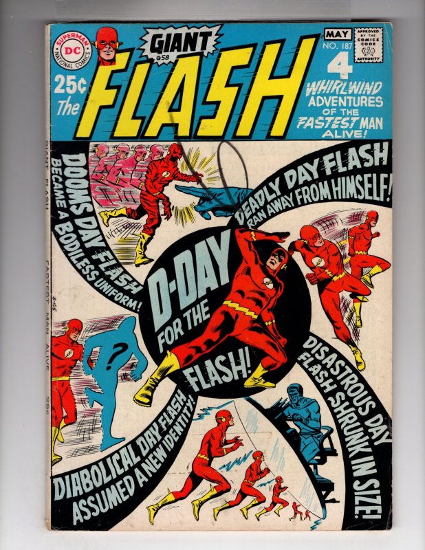 The Flash #187 (1969) / MC#58 | Comic Books - Silver Age, DC Comics ...