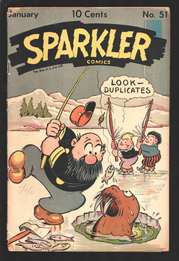 Sparkler #51 1946-Nancy & Sluggo-Captain and the Kids-Tarzan by Hogarth ...